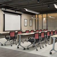 Folding and nesting training tables & training room desks - - Lifan